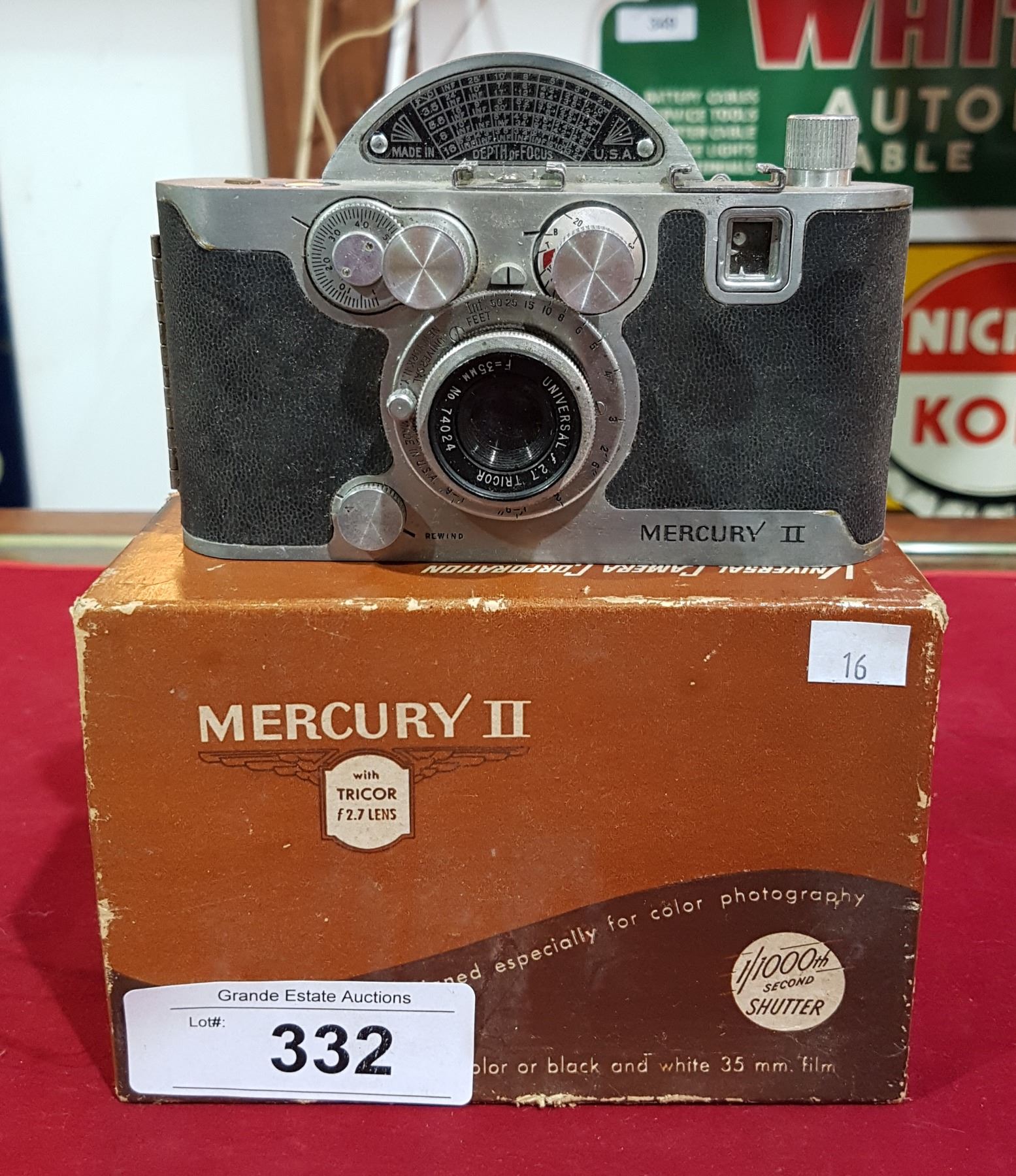 VINTAGE MERCURY CAMERA W/ORIGINAL BOX