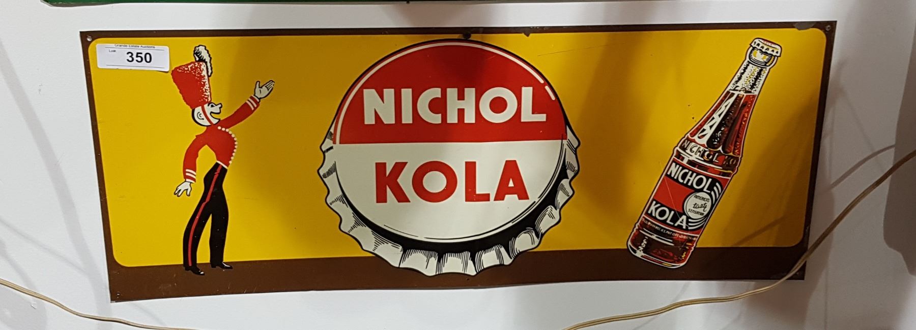 VINTAGE NICHOL KOLA TIN SIGN