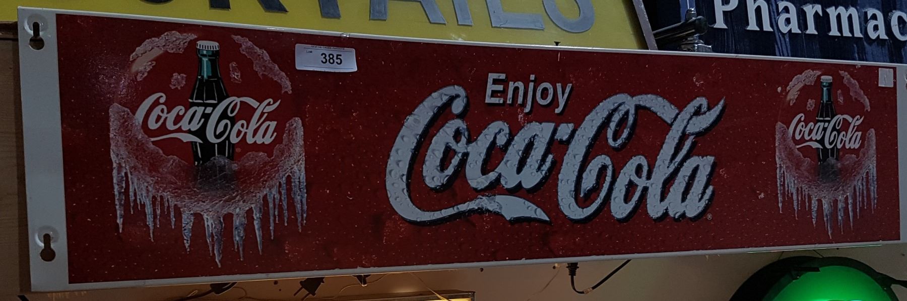ORIGINAL COCA COLA COOLER SIGN