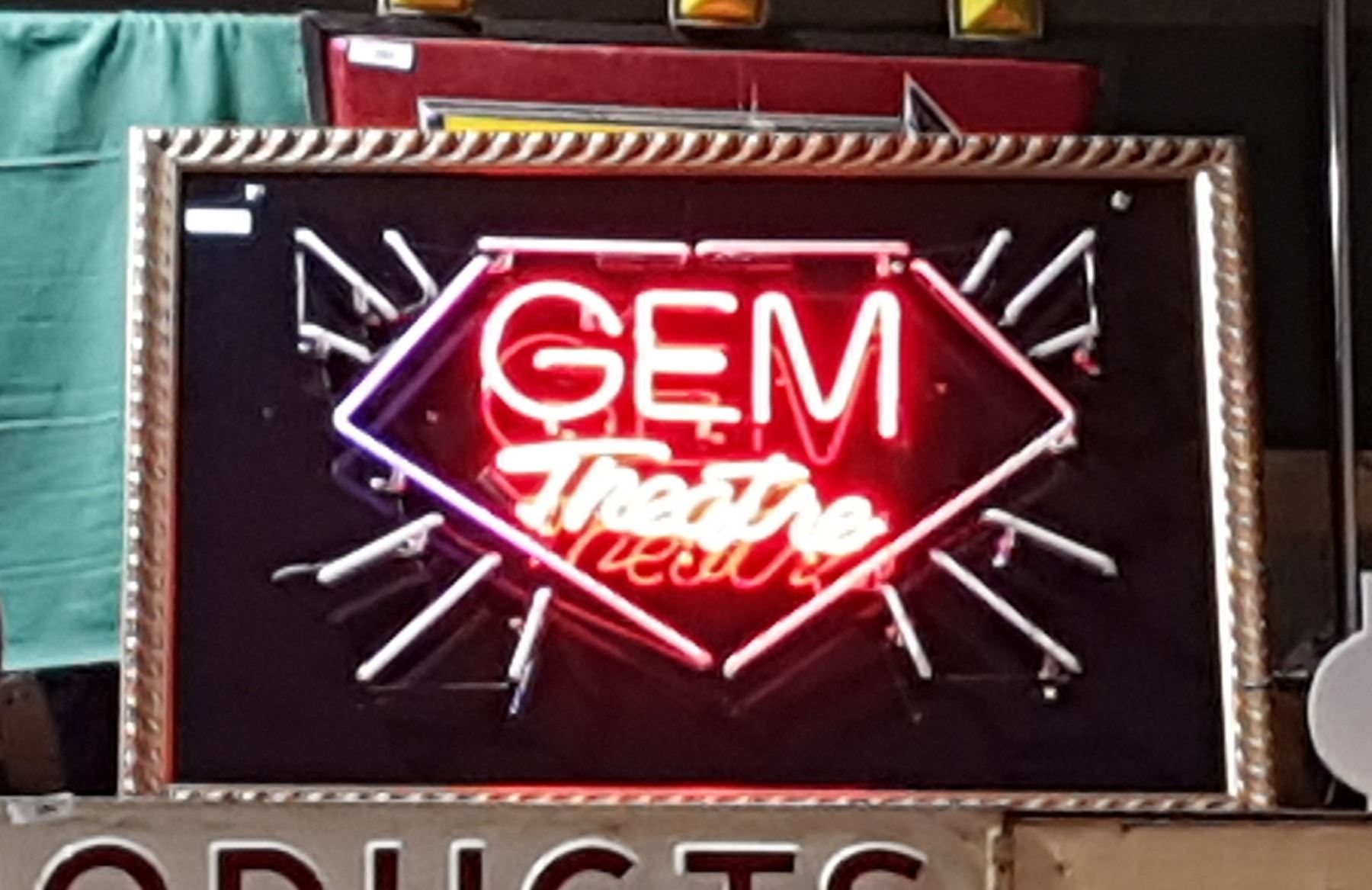 GEM THEATRE NEON INDOOR SIGN