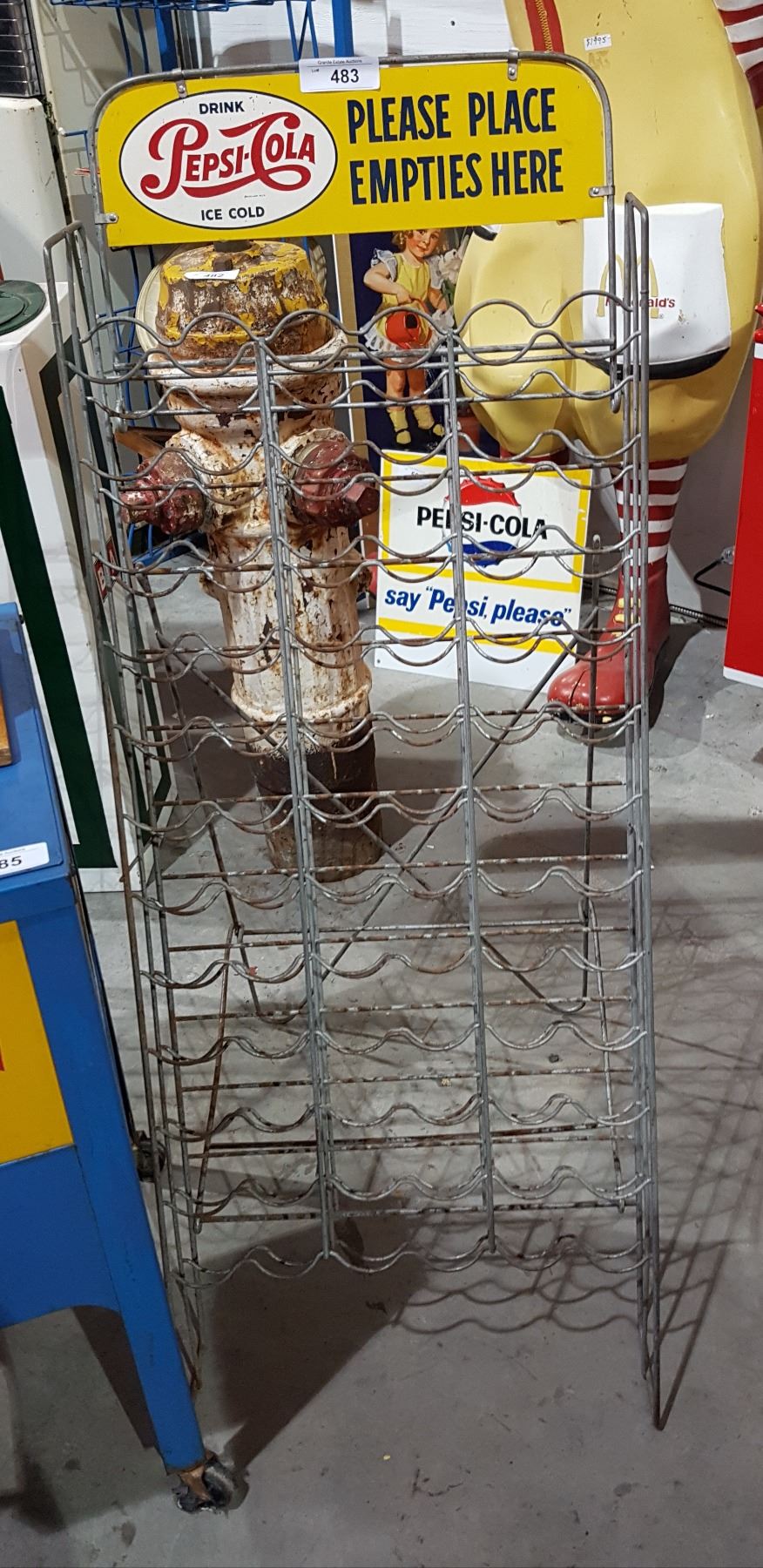 VINTAGE PEPSI COLA BOTTLE RACK