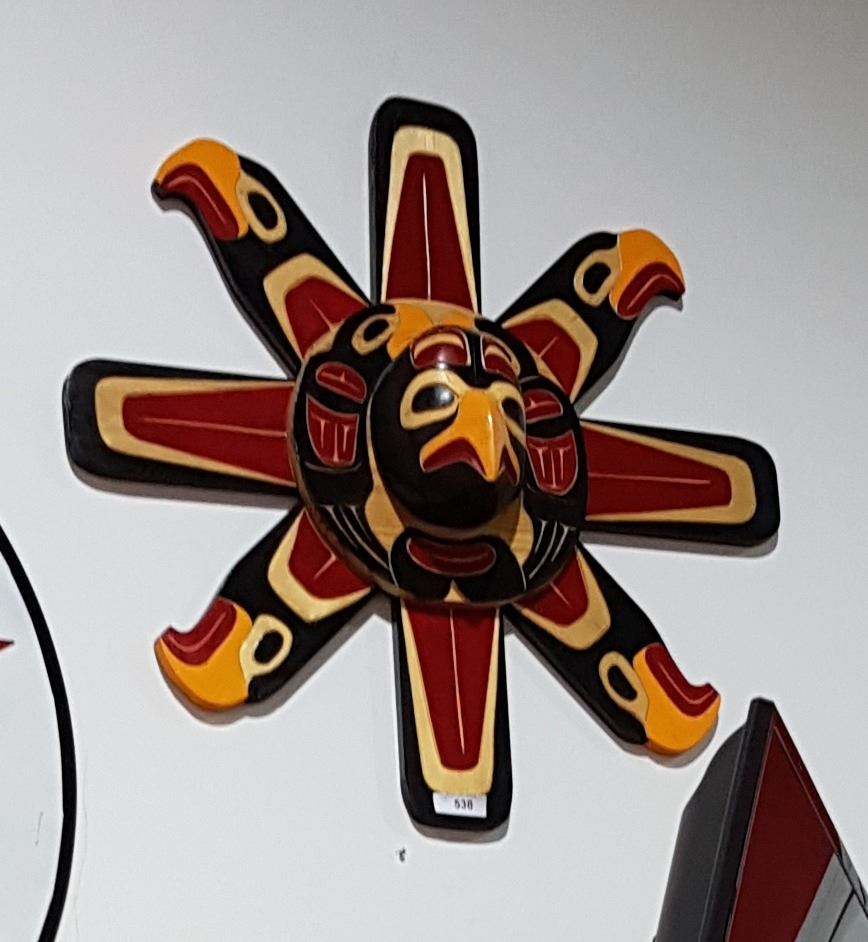 NATIVE CARVED SUN MASK