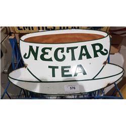 VINTAGE PORCELAIN NECTAR TEA SIGN