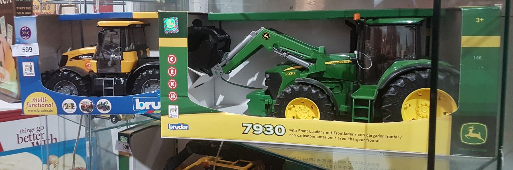 NIB JOHN DEERE FRONT LOADER & FAST TRAC TRACTOR