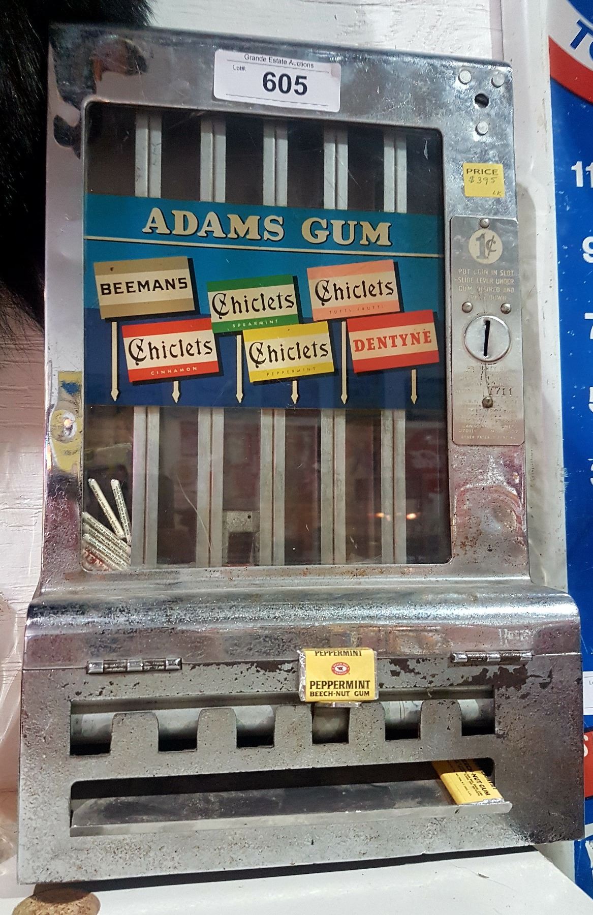 VINTAGE CHICLETS GUM MACHINE