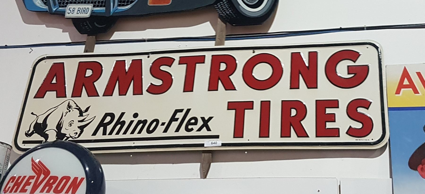 VINTAGE ARMSTRONG TIRES SIGN