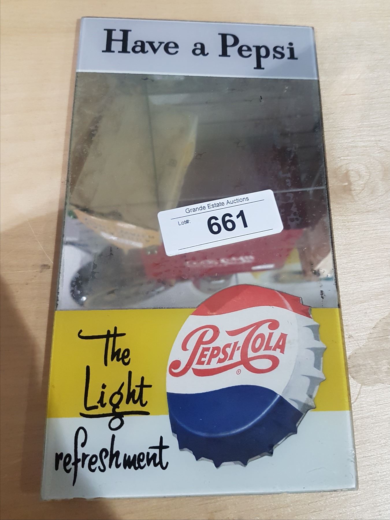 VINTAGE PEPSI COLA MIRROR