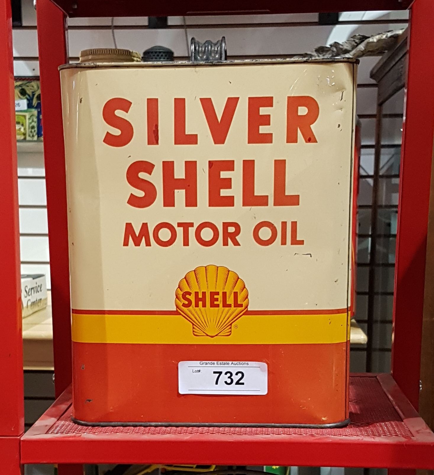 SILVER SHELL MOTOR OIL 2 GALLON CAN