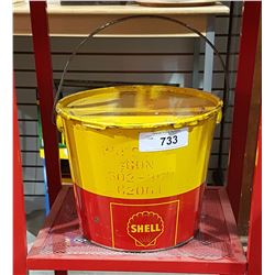 SHELL GREASE PAIL W/LID