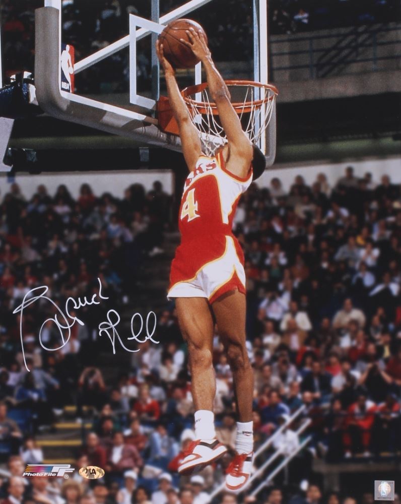 Spud Webb Signed Hawks 16x20 Photo (MAB Hologram)