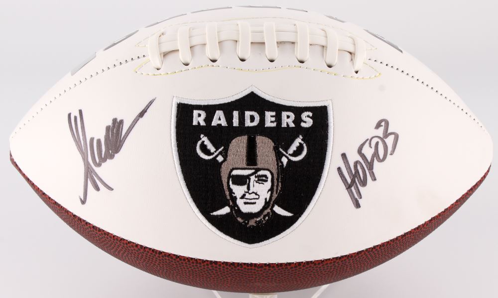 Marcus Allen Signed Raiders Logo Football Inscribed "HOF 03" (Allen ...