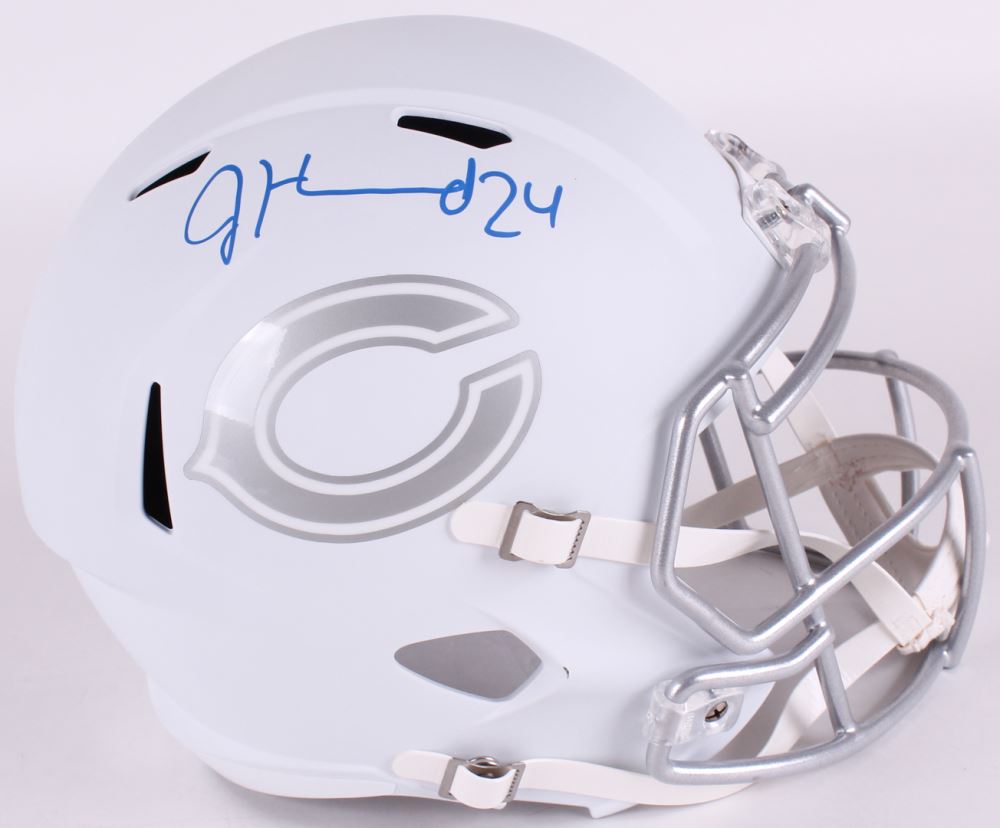 Jordan Howard Signed Bears Full-Size White ICE Speed Helmet (Radtke ...