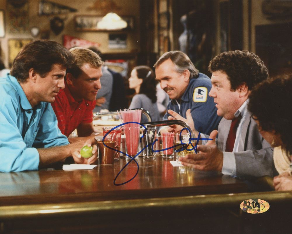 George Wendt Signed "Cheers" 8x10 Photo (MAB Hologram)