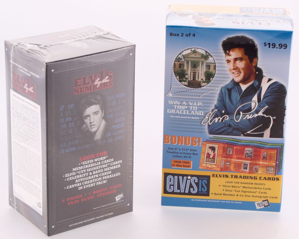 Lot of (2) Elvis Presley Blaster Boxes with (1) 2007 Elvis Is Press ...