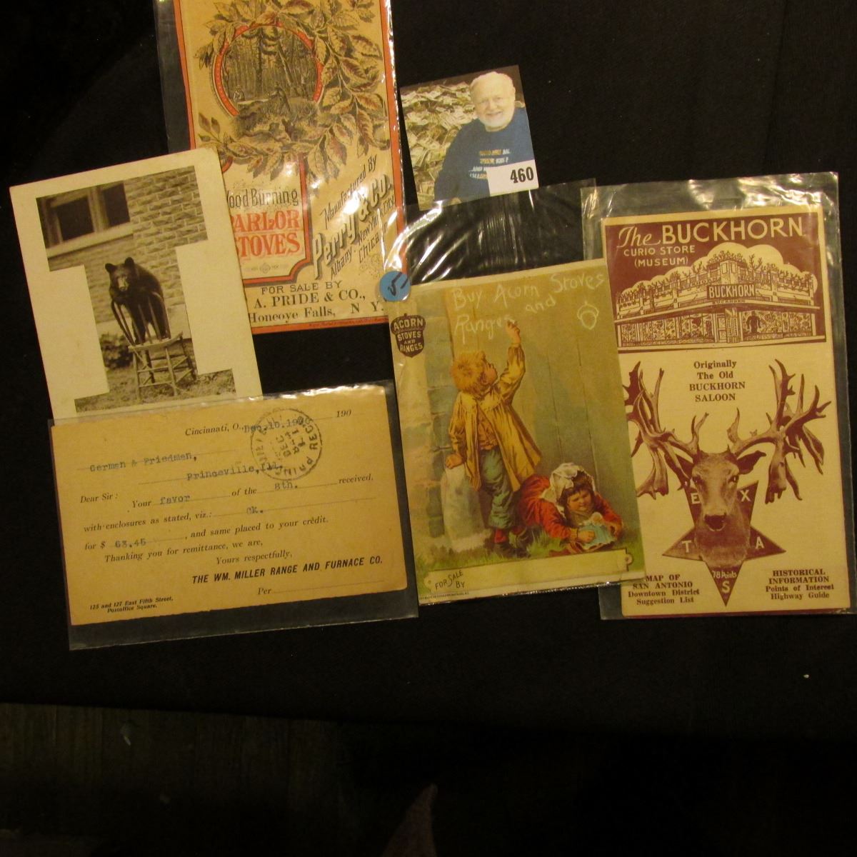 Acorn Stoves & Ranges Rathbone, Sard & Co. advertising card; "Wood ...