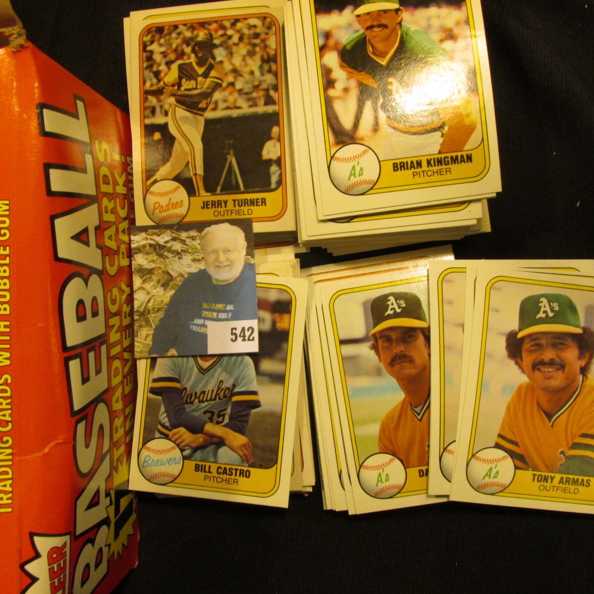1981 Fleer Box With Several Hundred 1981 Fleer Baseball Trading Cards