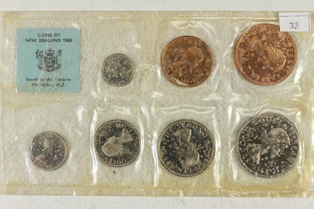 1965 NEW ZEALAND SPECIMEN COIN SET