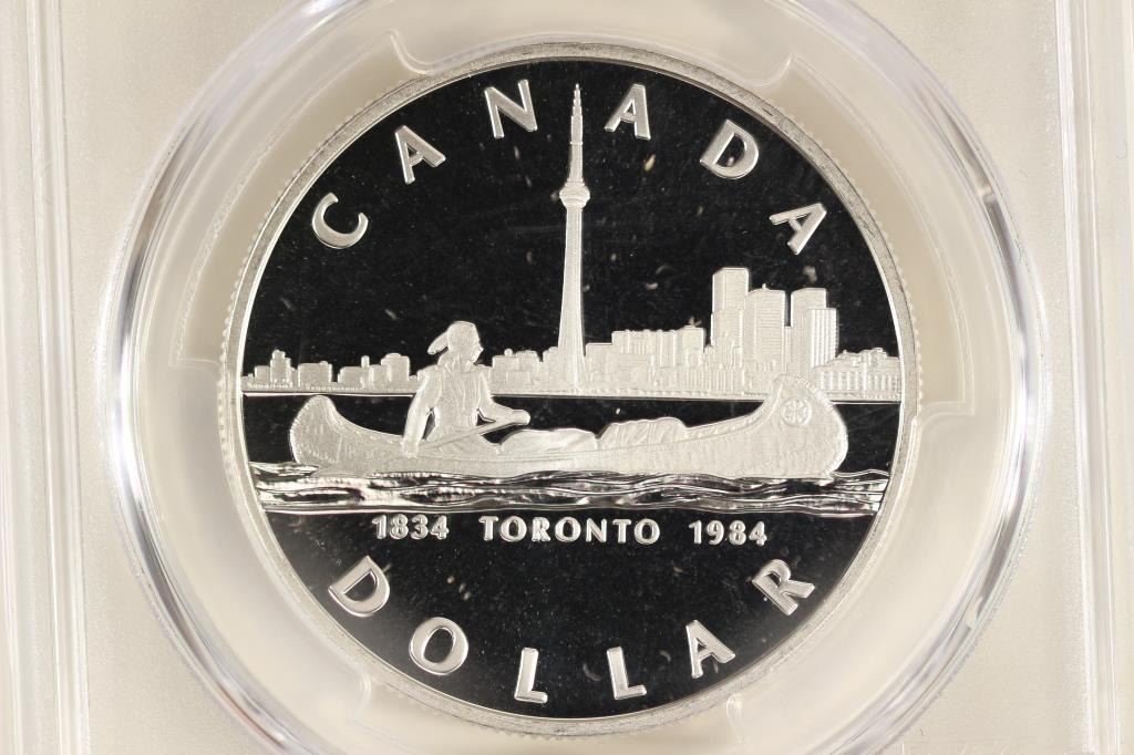 1984 CANADA TORONTO DOLLAR PCGS PR69 DCAM