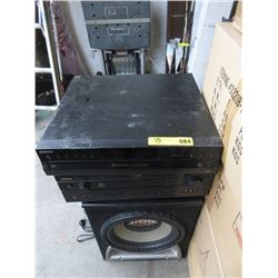 Yamaha Amp, Sony Disc Changer & Kicker Boom Box