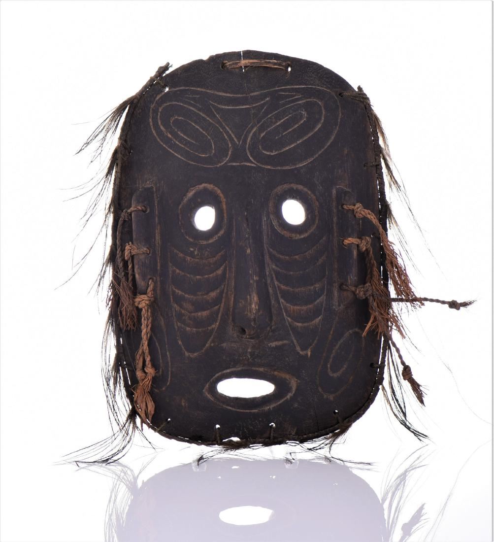 Oceanic Wood Mask, Hand Carved And Made With