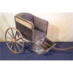Antique lifesize child's pull cart