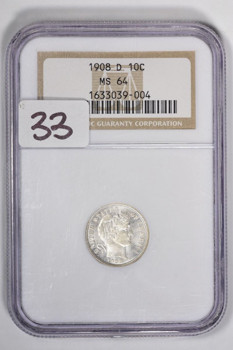 1908-D 10C Barber Dime