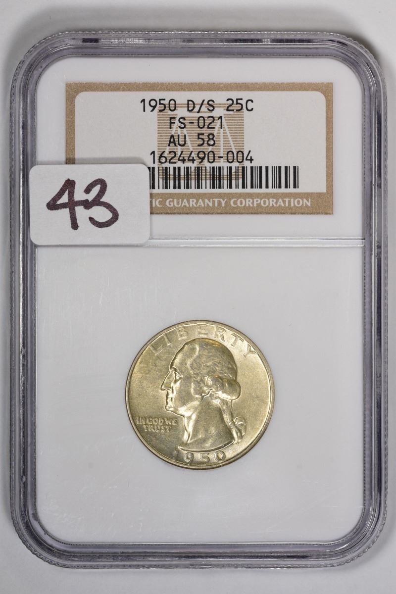 1950-D/S 25C Washington Quarter