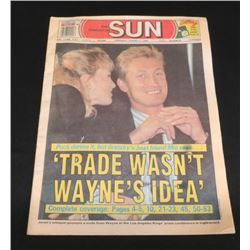 Edmonton Sun Newspaper Gretzky Cover Aug 11.1988