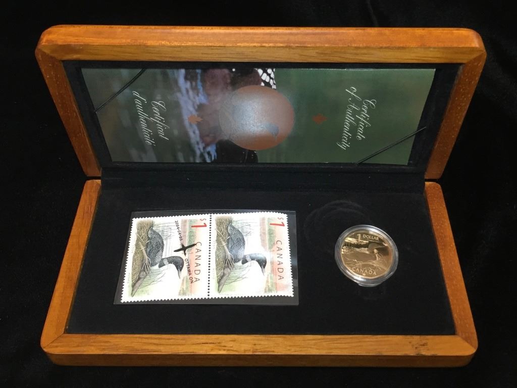 2004 Elusive Loon $1 Limited Edition Stamp & Coin Set