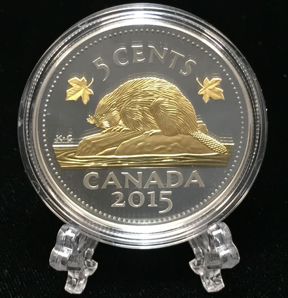 2015 5-Cent Legacy of the Canadian Nickel: The Beaver