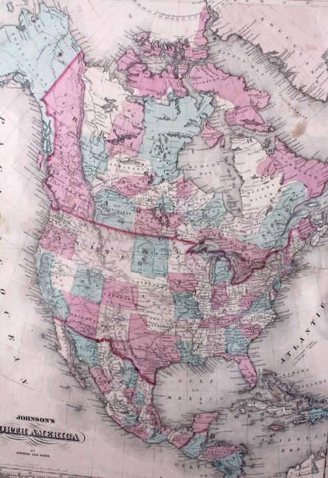 RARE 1863-64 Map of the United States