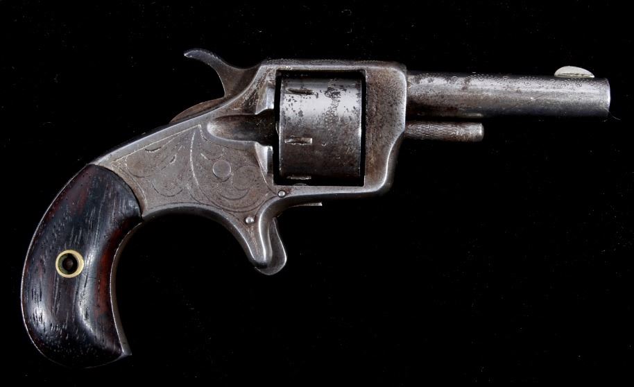 Engraved You Bet .22 Cal. Nickel Revolver