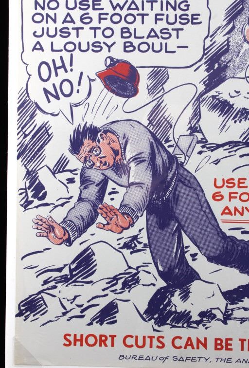 Original Anaconda Company Mining Safety Poster