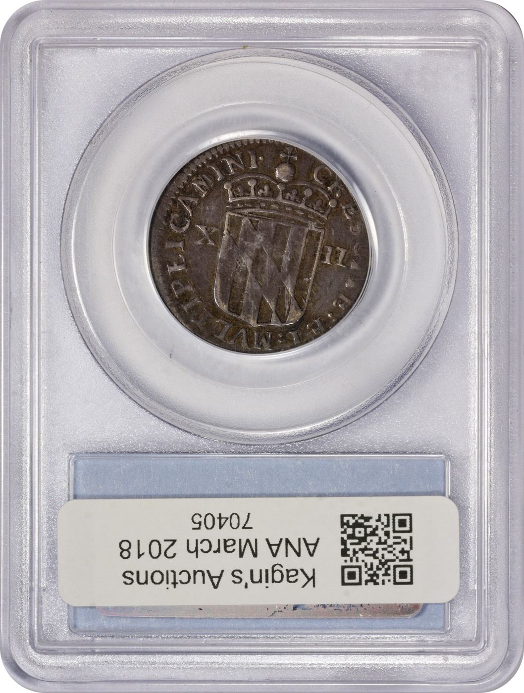 Choice VF Lord Baltimore Maryland Shilling Maryland. Undated (1659 ...