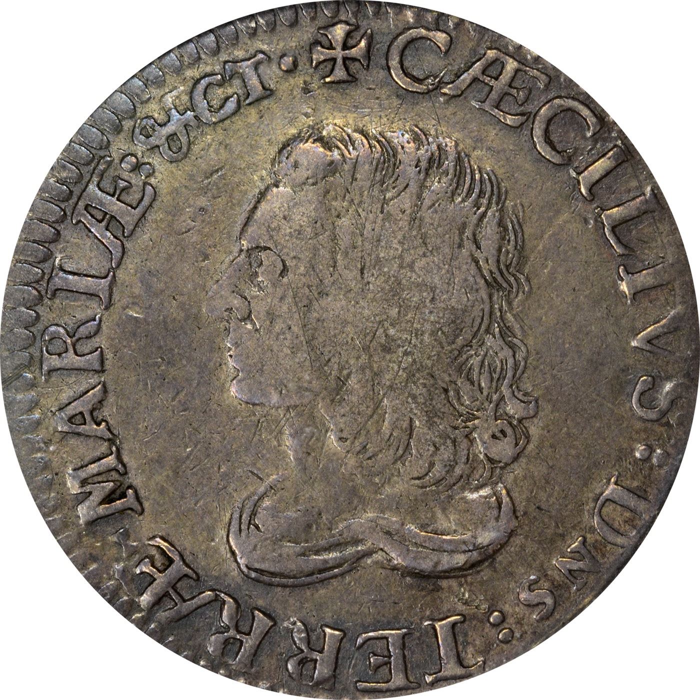 Choice VF Lord Baltimore Maryland Shilling Maryland. Undated (1659 ...