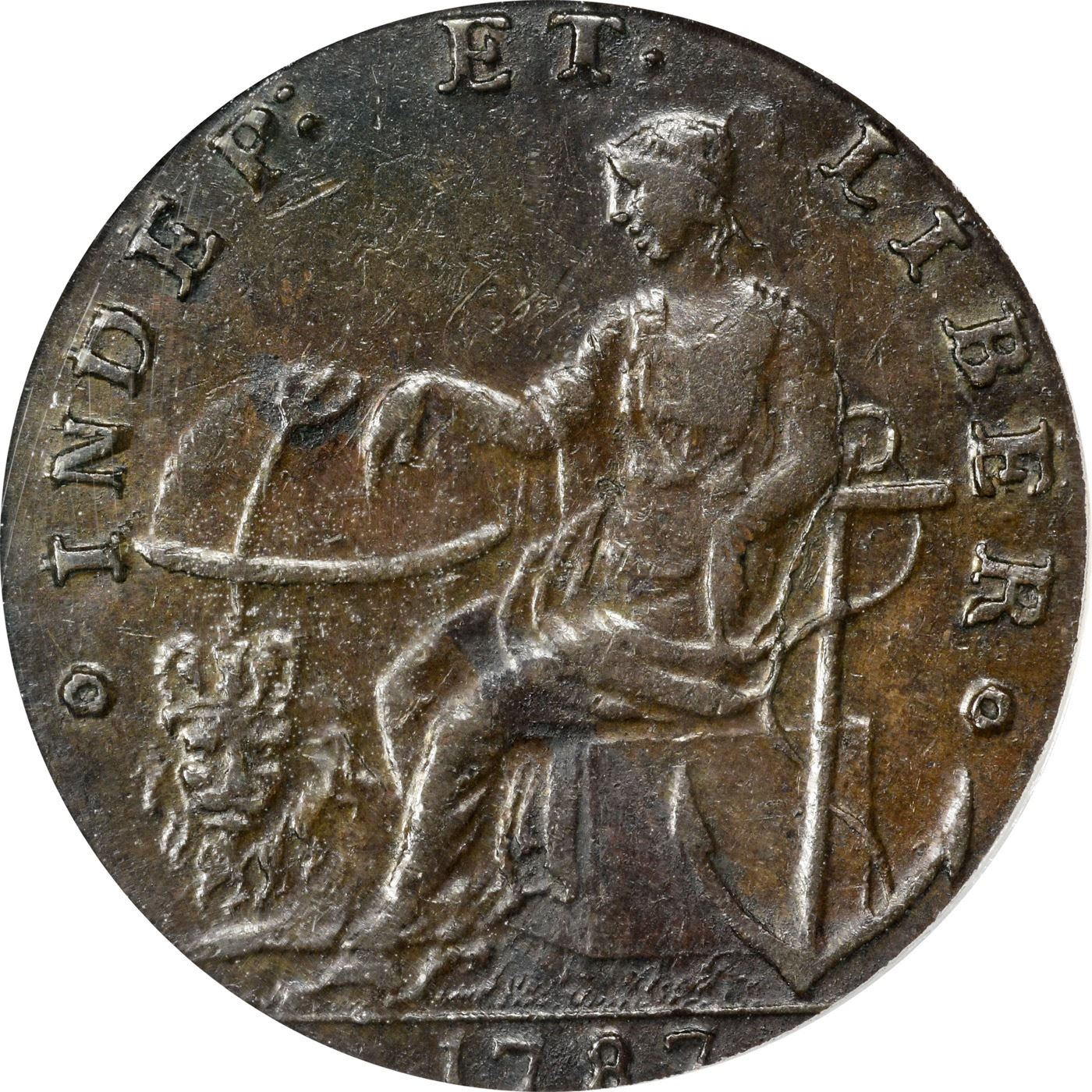 1787 Auctori Plebis Copper 1787 Auctori Plebis Copper. Breen-1147, W ...