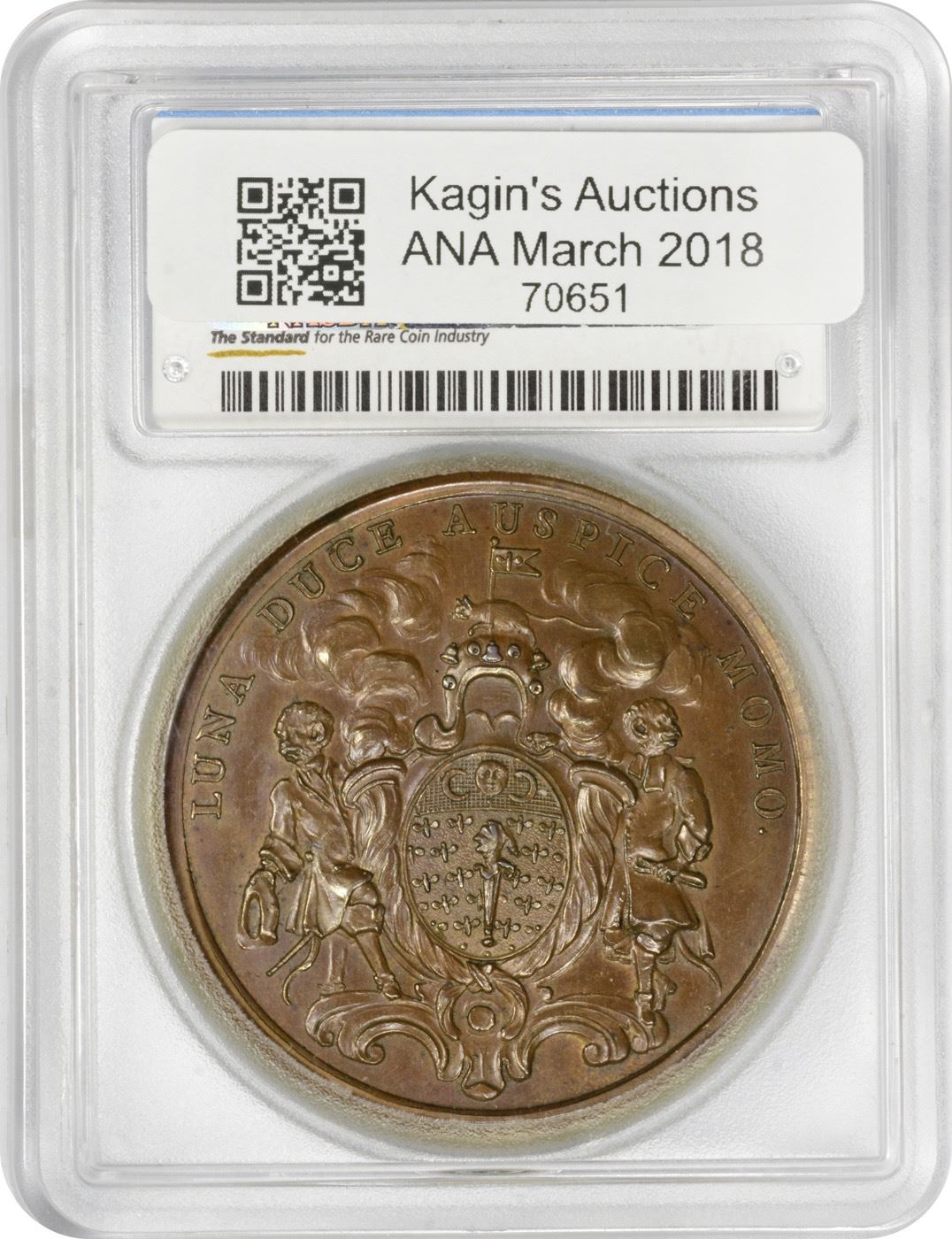 Beautiful Bronze (c. 1720) Betts Medal Betts-37 France. (circa 1720) La ...