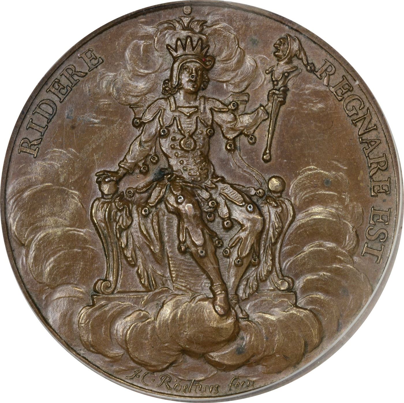 Beautiful Bronze (c. 1720) Betts Medal Betts-37 France. (circa 1720) La ...