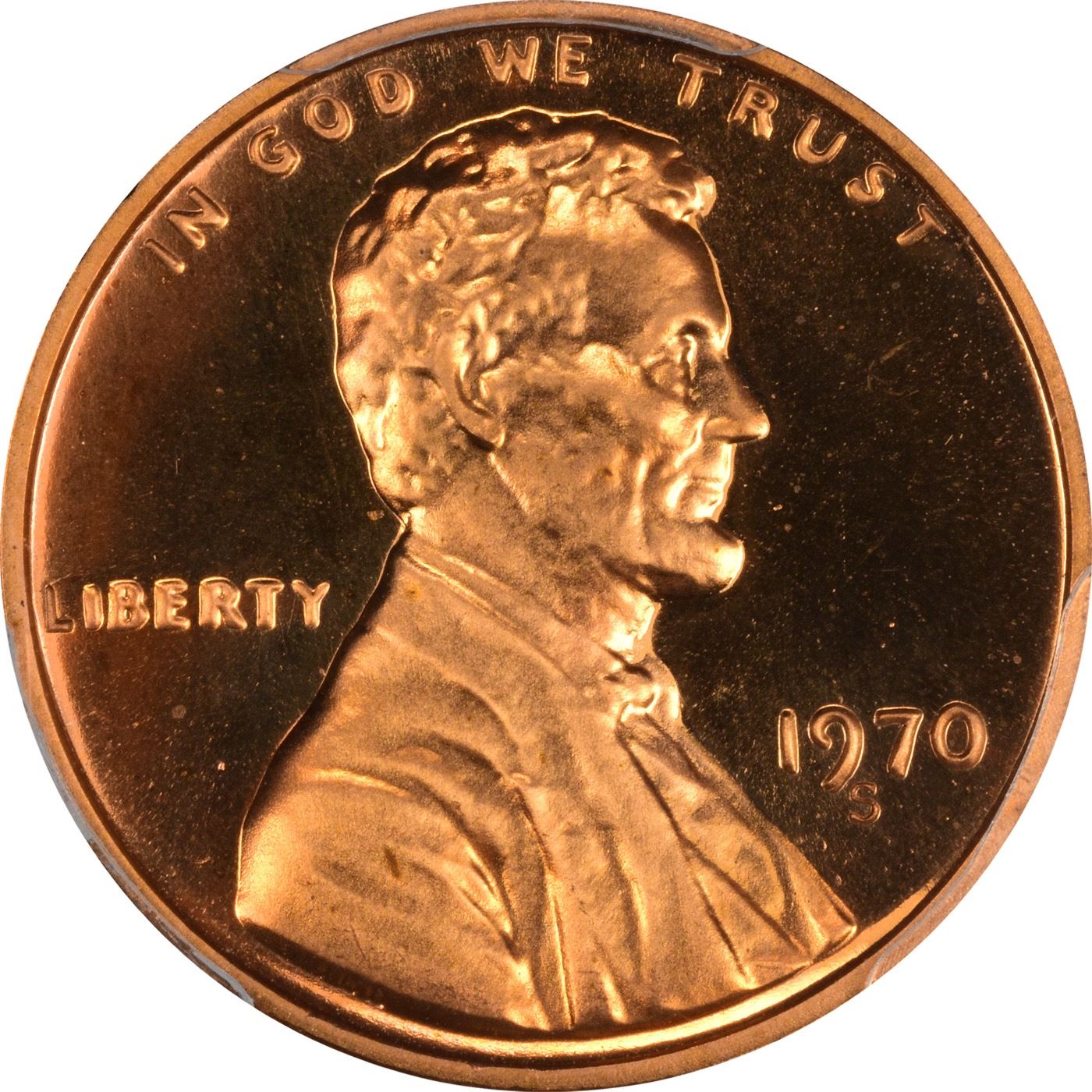 Gem RD CAM Proof 1970-S Cent Doubled Die Obverse 1970-S Cent Large S ...