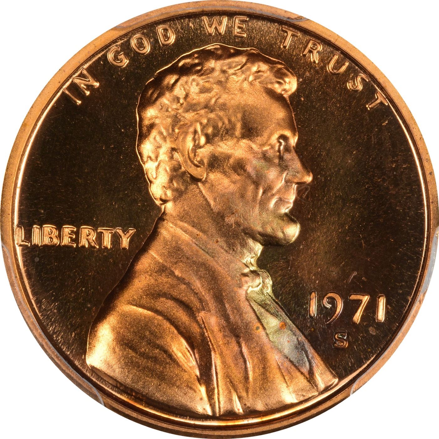 Gem RD Proof D.D.O. 1971-S Cent 1971-S Cent Doubled Die Obverse. FS-101 ...