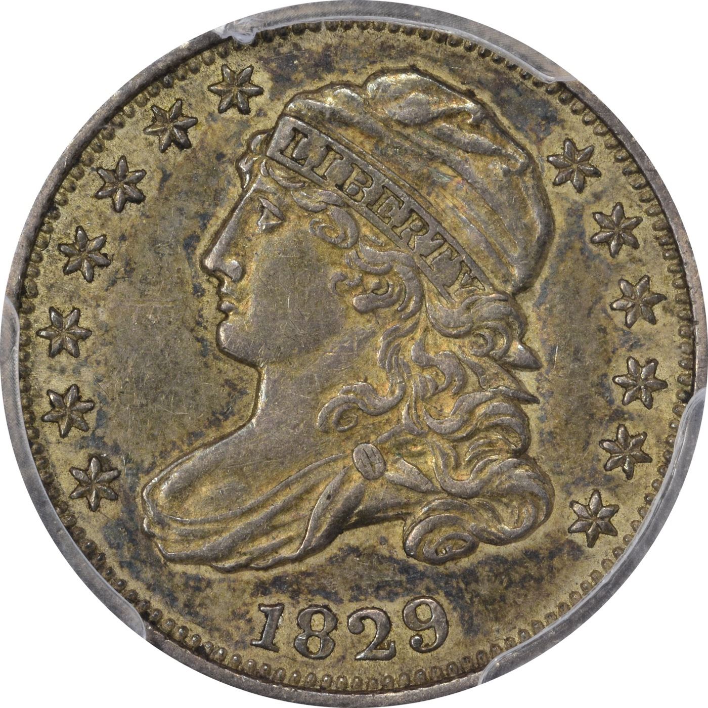 Choice AU 1829 Dime Small 10C 1829 Dime Small 10C. JR-4. Rarity-2. AU ...