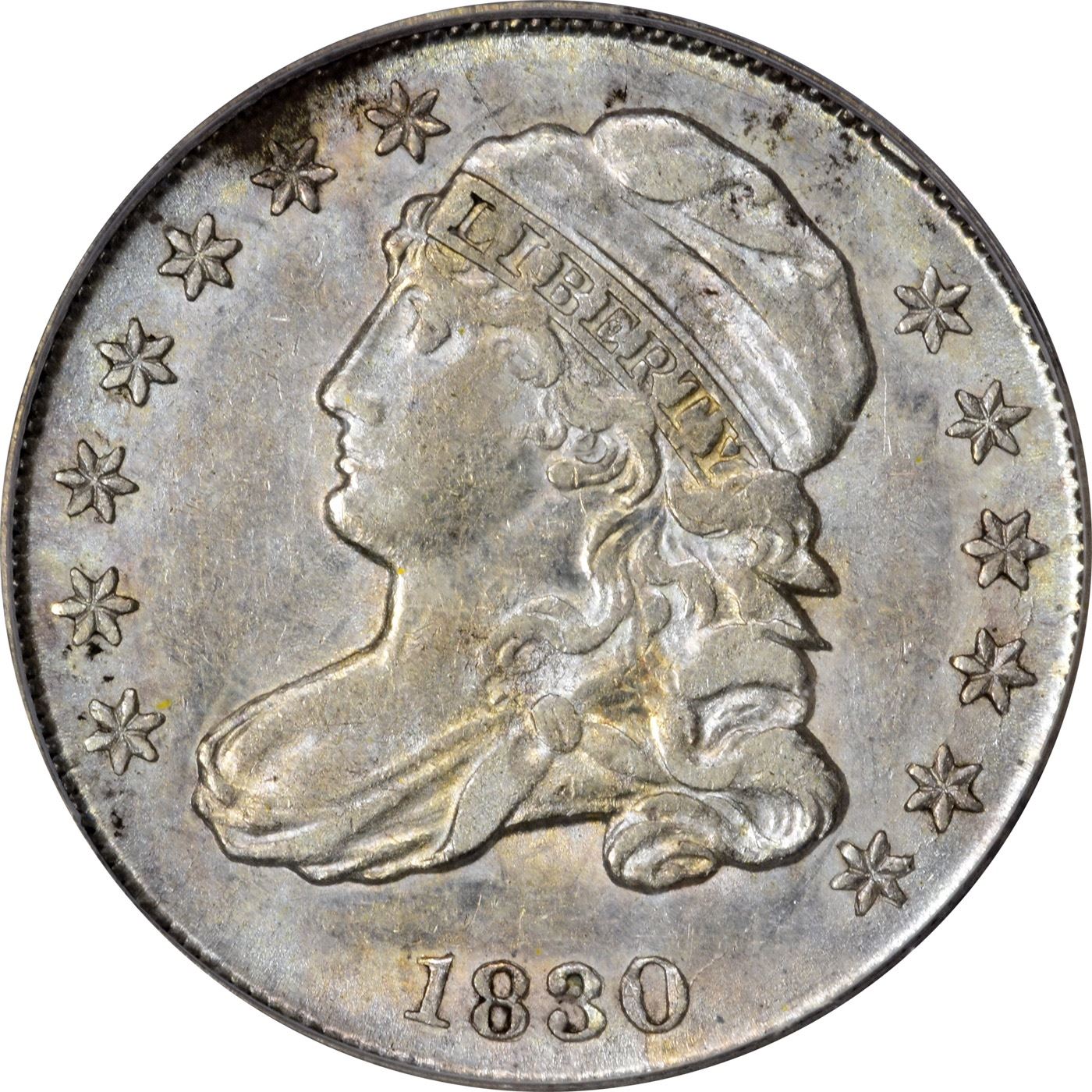 AU 1830/29 Dime 1830/29 Dime JR-5. Rarity-2. AU-50 PCGS.