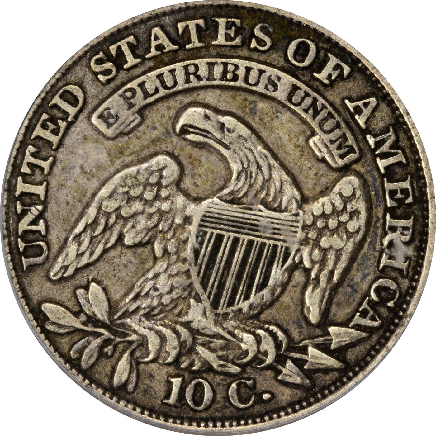 EF 1834 Large 4 Dime 1834 Dime Large 4. JR-1. Rarity-1. EF-45 PCGS.