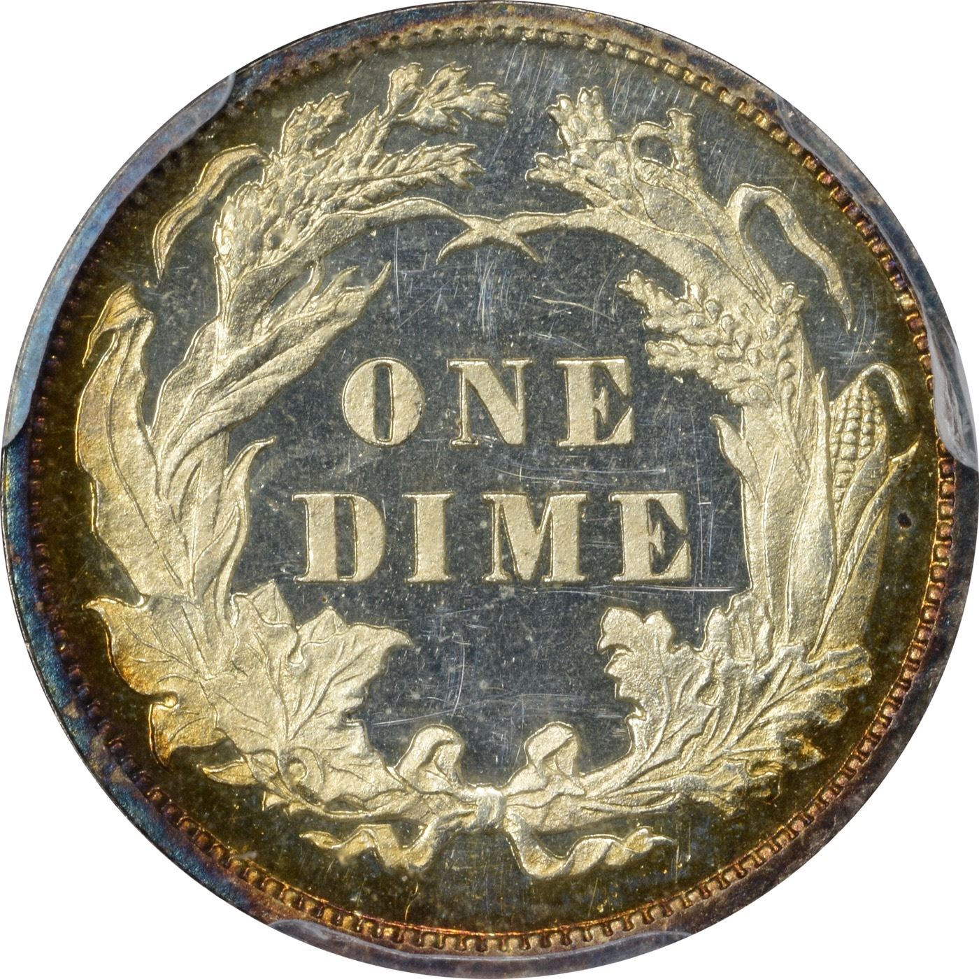 Choice DCAM Proof 1885 Dime 1885 Dime Proof-63 DCAM PCGS.