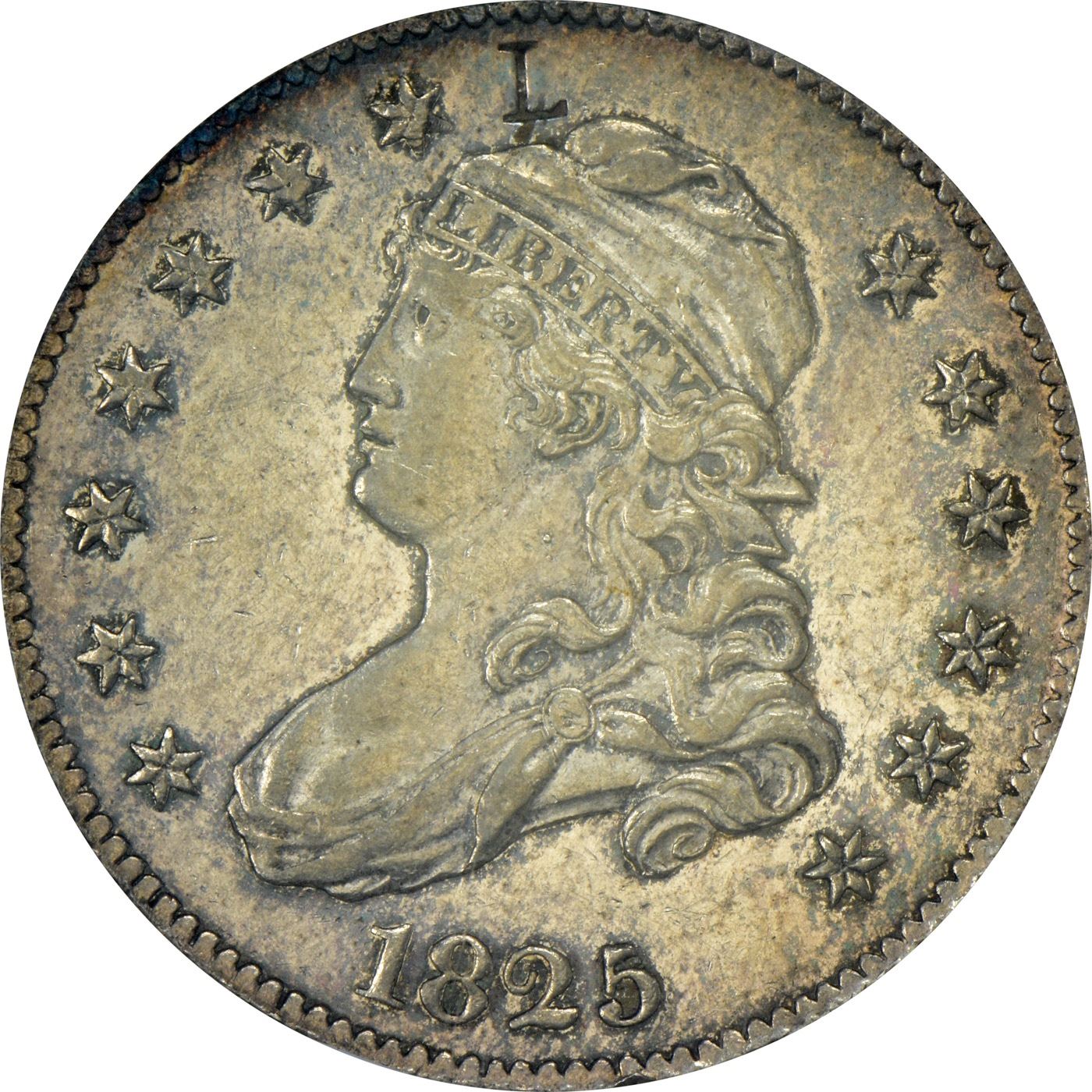 Uncirculated 1825/3 Quarter Enigmatic “L” Counterstamp 1825/3 Quarter B ...