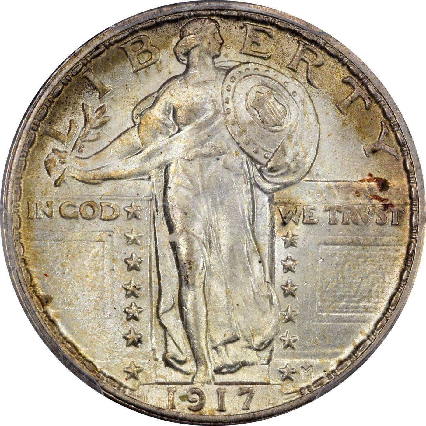 Gem Uncirculated 1917 Quarter Type II, FH 1917 Quarter Type II. MS-65 ...