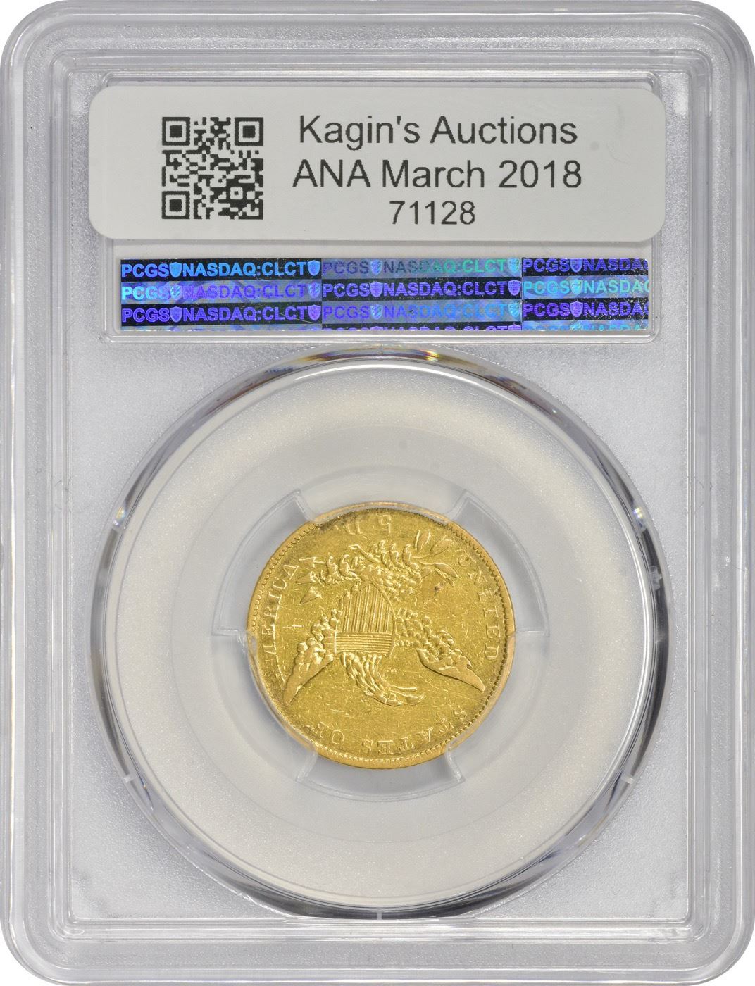 VF Detail 1838-C $5 1838-C Half Eagle Winter 1 (1-A). Genuine – Cleaned ...