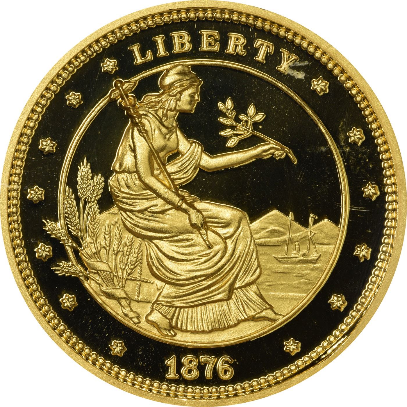 “1876” (2008) George T. Morgan $100 Gold Union Replica “1876” (2008 ...