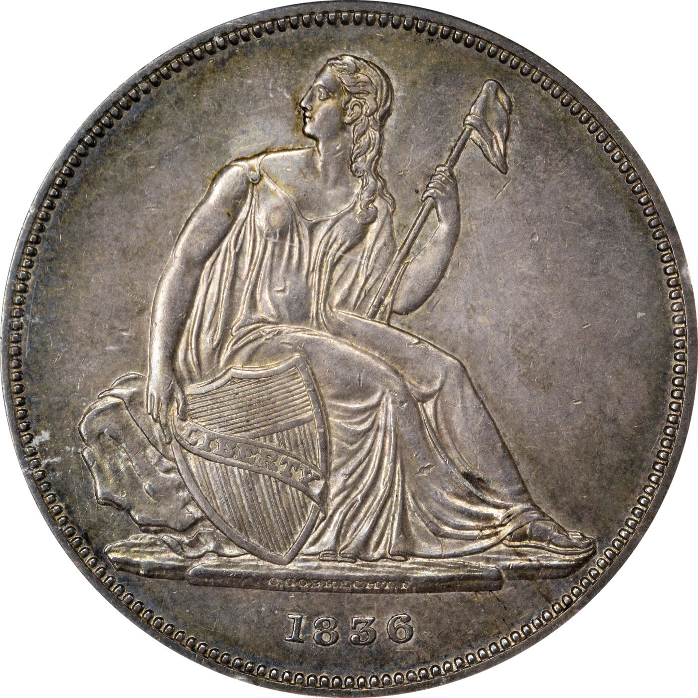 Popular Proof 1836 Gobrecht Dollar Judd-60 “Original” 1836 Pattern ...
