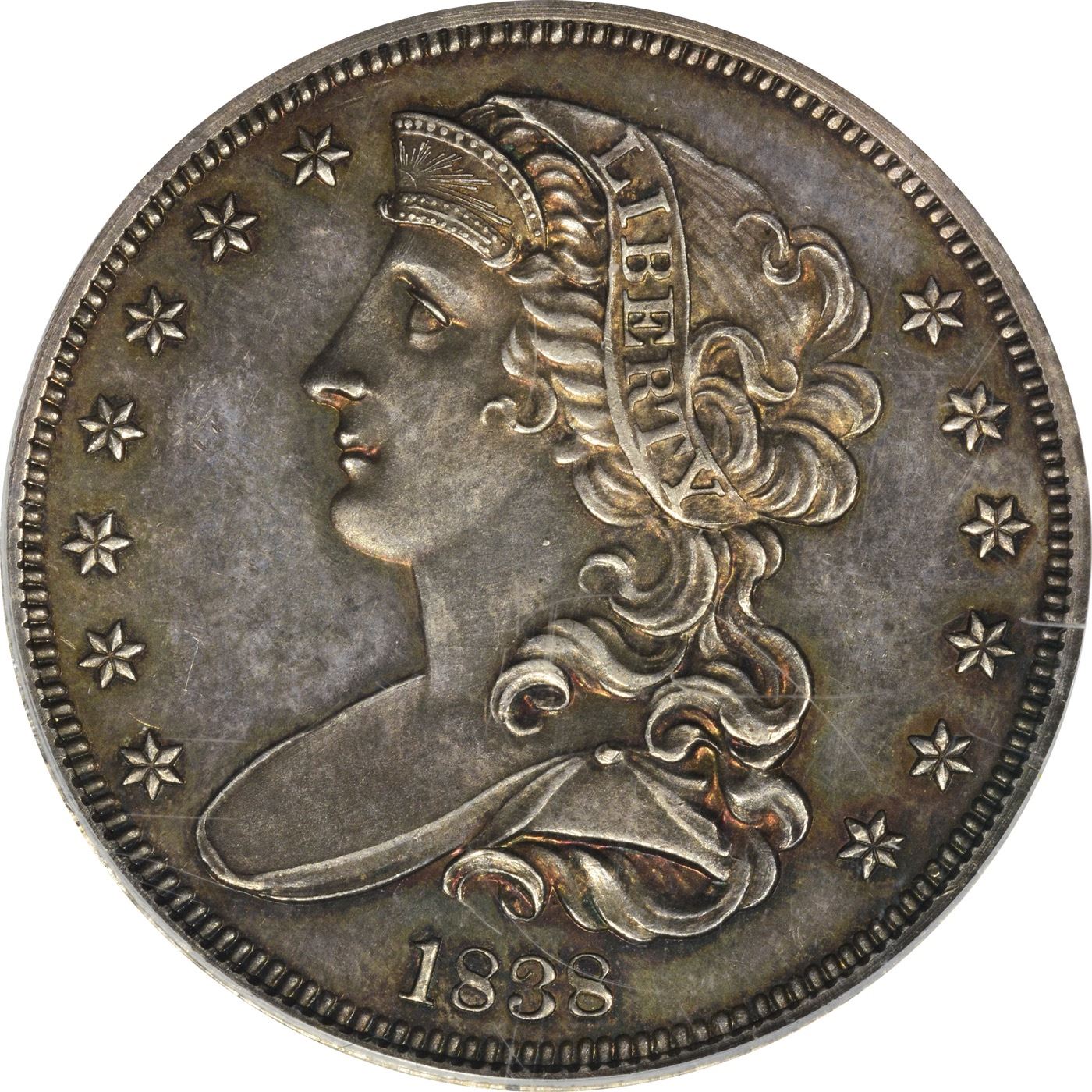 Silver Pattern 1838 Half Dollar Judd-73, Restrike 1838 Pattern Half ...